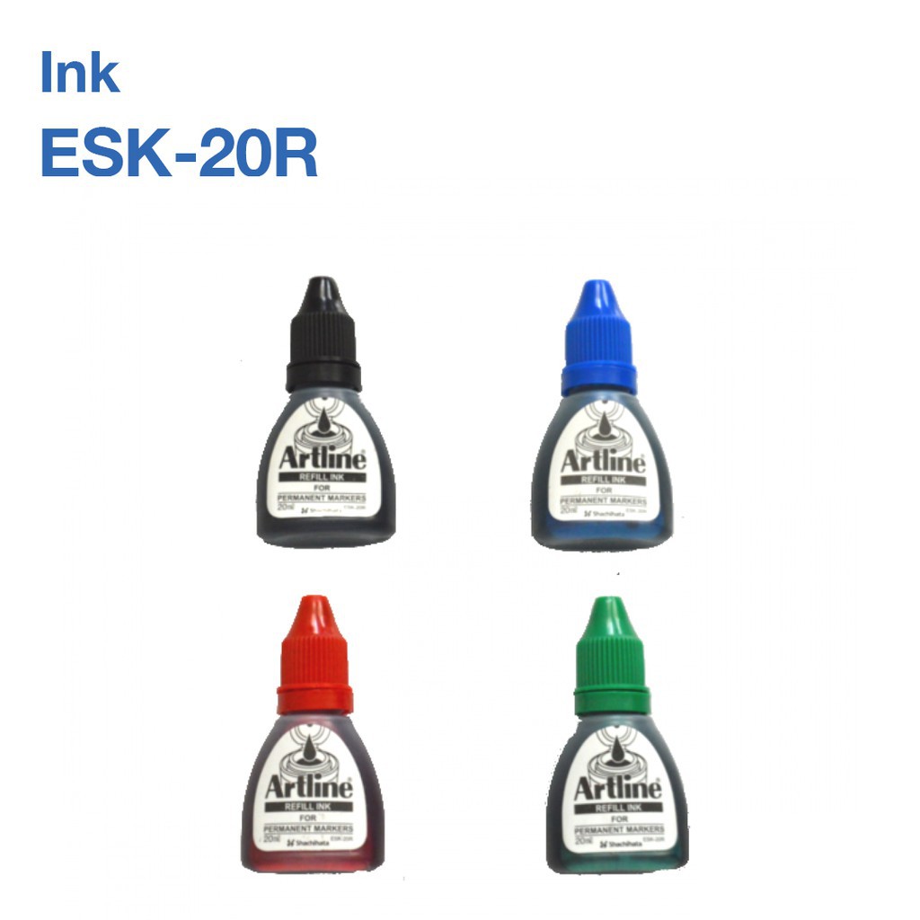 Jual TINTA REFILL ESK-20R Artline 20ml REFILL INK SPIDOL PERMANENT ...