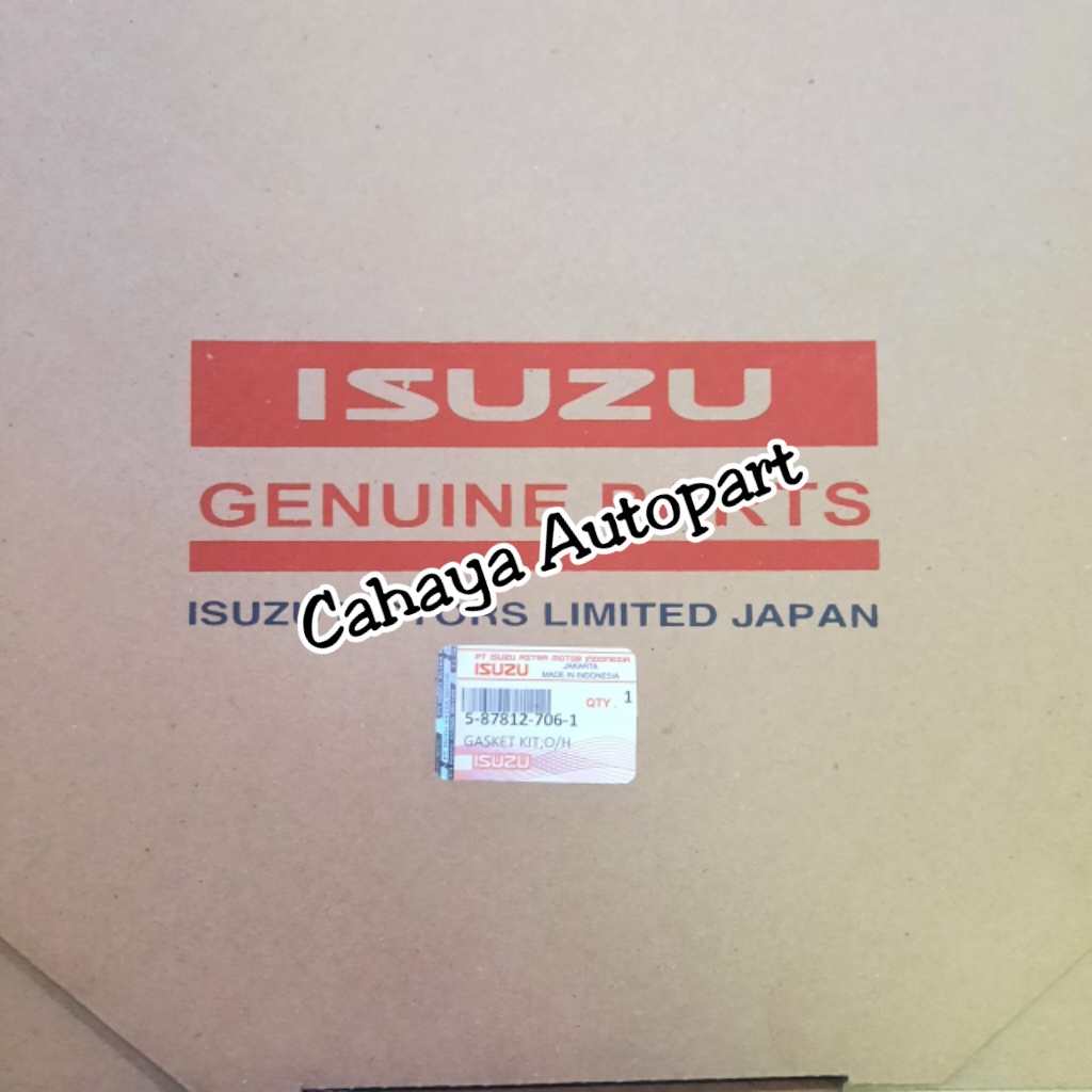 Jual PAKING FULL SET / PAKING DEKSEL SET ISUZU NHR55 4JB1 | Shopee ...