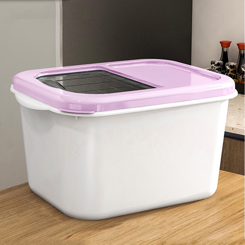 Jual COD - H5440 Tempat Penyimpanan Beras 5 KG 7,5 KG 10 KG / Kotak Beras 3 Kapasitas ...