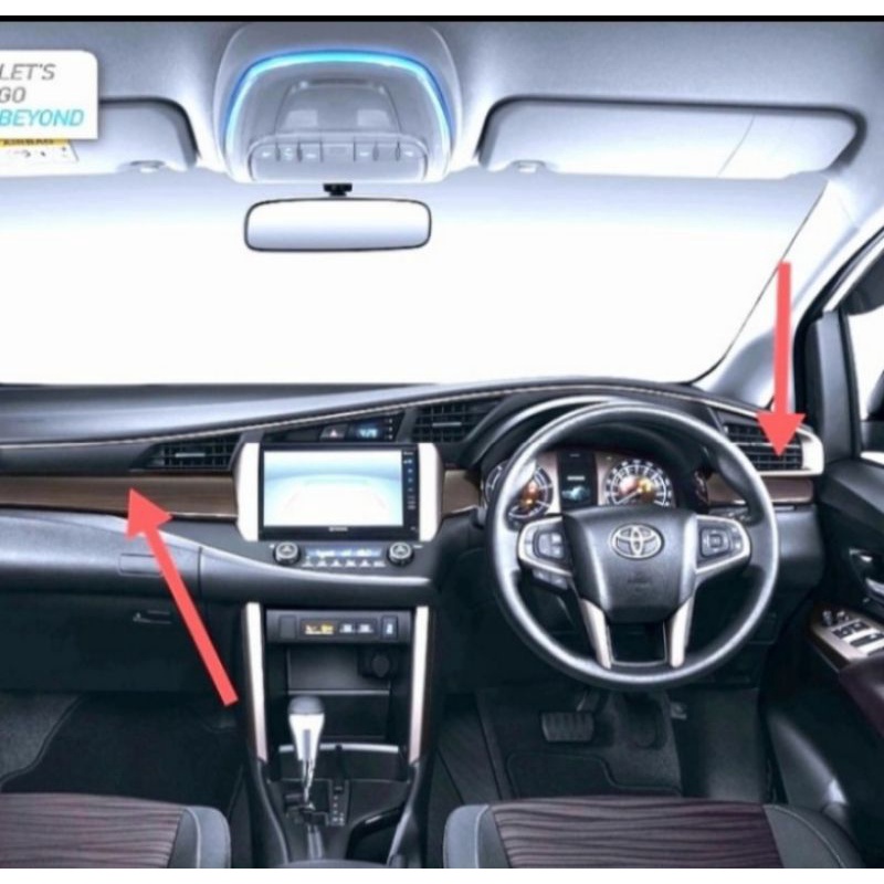 Jual panel wood dashboard innova reborn set 2 kiri dan kanan original ...