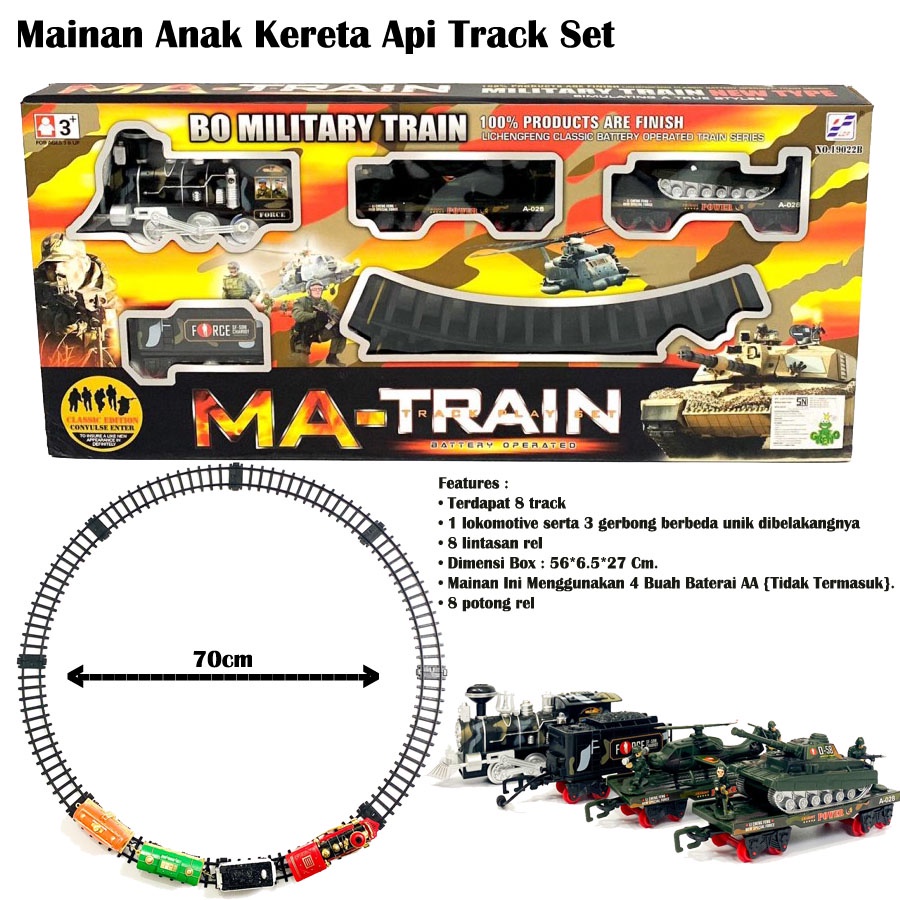 Jual Mainan Set Kereta Api Track Electric Rail Train Set Mainan Anak ...