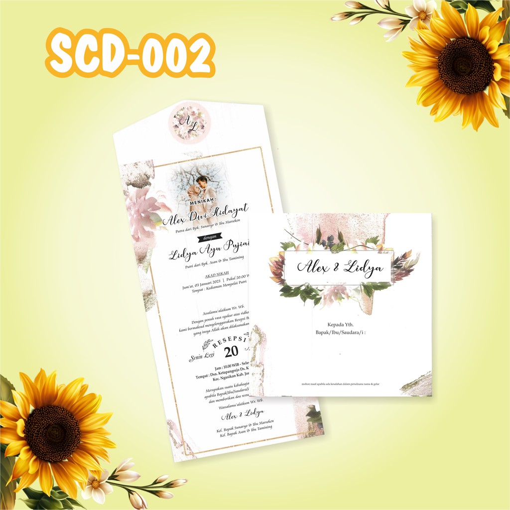 Jual BLANGKO BLANKO UNDANGAN KOSONGAN MURAH SCD 002 | Shopee Indonesia