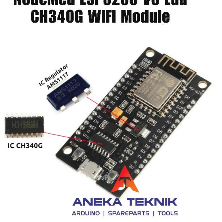 Jual Sangat Nyaman Nodemcu Esp8266 V3 Lua Ch340g Wifi Module Shopee