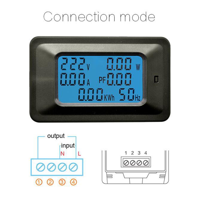 Jual Sale 6 In 1 Alat Pengukur Listrik 20A Ac 220V Meteran Kwh Pln ...