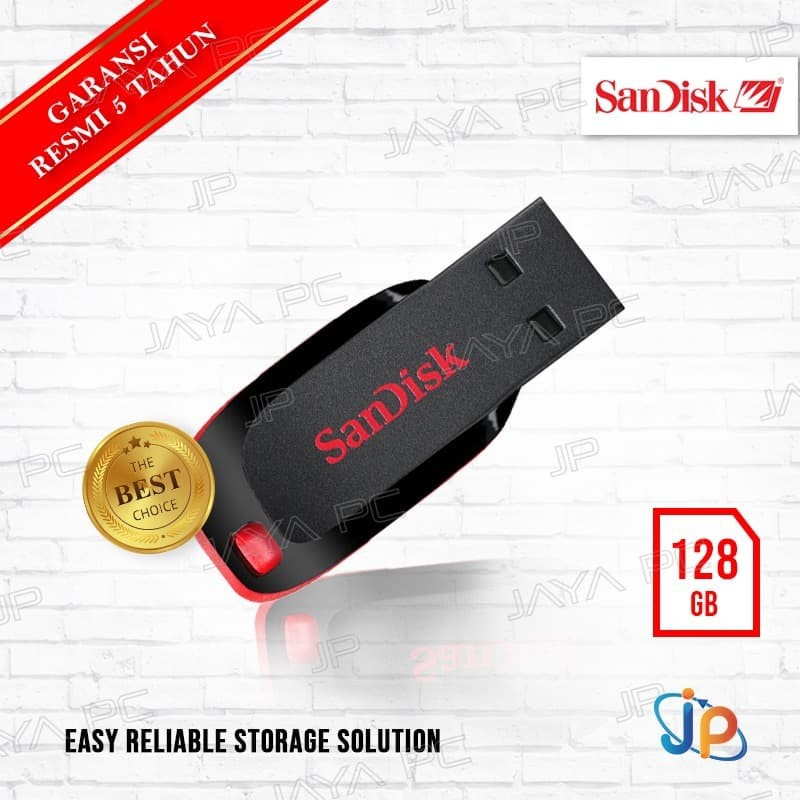 Jual FlashDisk Sandisk Cruzer Blade CZ50 128GB - Flash Disk Cruzer Blade 128 GB USB 2.0 | Shopee ...