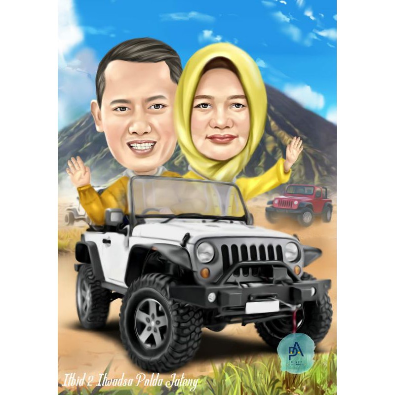 Jual Karikatur Cetak + Frame A4 | Shopee Indonesia