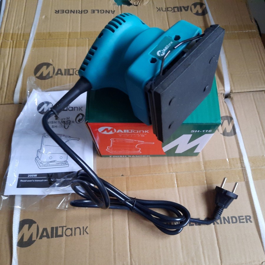 Jual MESIN AMPLAS KAYU SH116 FINISH SANDER ELEKTRIK SANDER MAILTANK SH ...