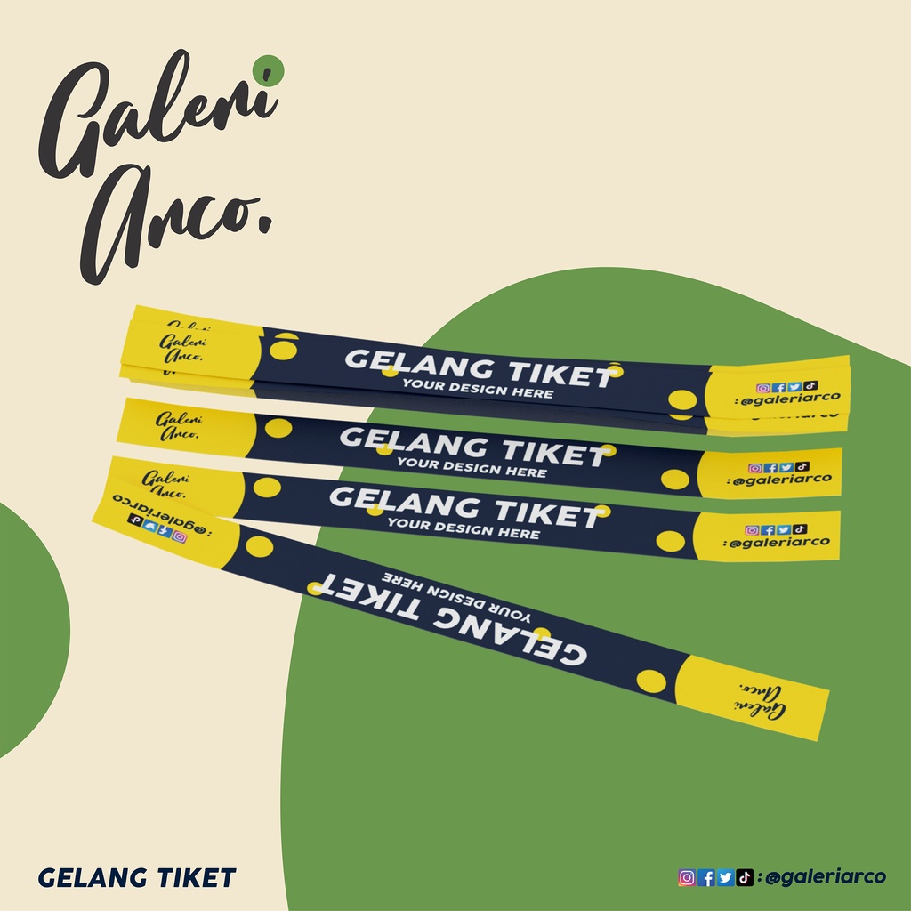 Jual Gelang Acara\Tiket Event Kertas LMO Custom Design | Shopee Indonesia