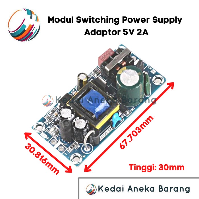 Jual Module Modul Switching Power Supply SMPS PSU 5V 2A AC-DC AC - DC ...