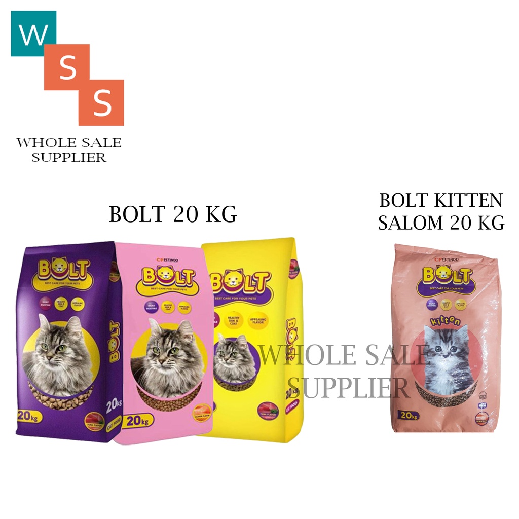 Jual MAKANAN KUCING BOLT TUNA & SALMON 20KG ekspedisi | Shopee Indonesia