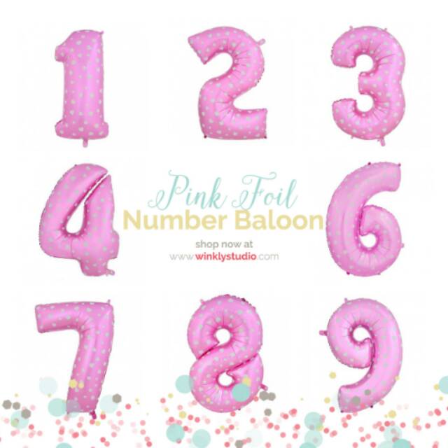 Jual Balon Angka 100cm Warna Pink | Shopee Indonesia