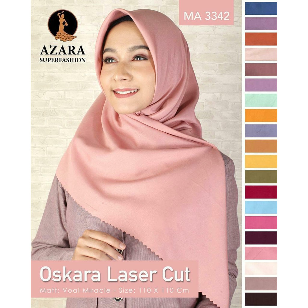 Jual risaonlineshop ~ Hijab Azara OSKARA Laser Cut PART 1 | Shopee ...