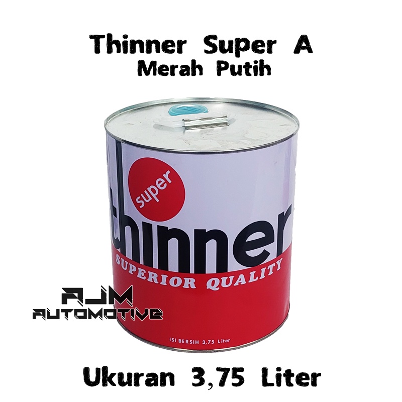 Jual Thinner Tiner Super A / Pengencer Cat 3,75 liter Merah Putih | Shopee Indonesia