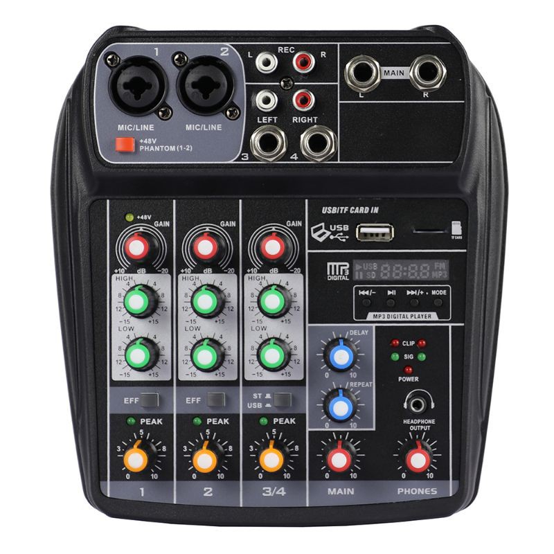 Jual Professional Mixing Console Monitor Effect Processor 4 Channel ...
