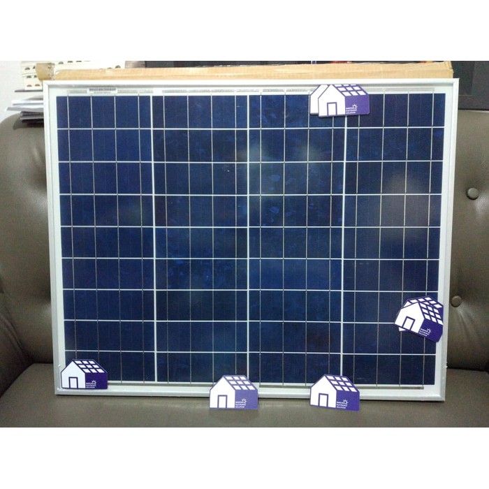 Jual Promo solar panel surya cell module sun asia 50wp 50 wp 12v 12 v ...