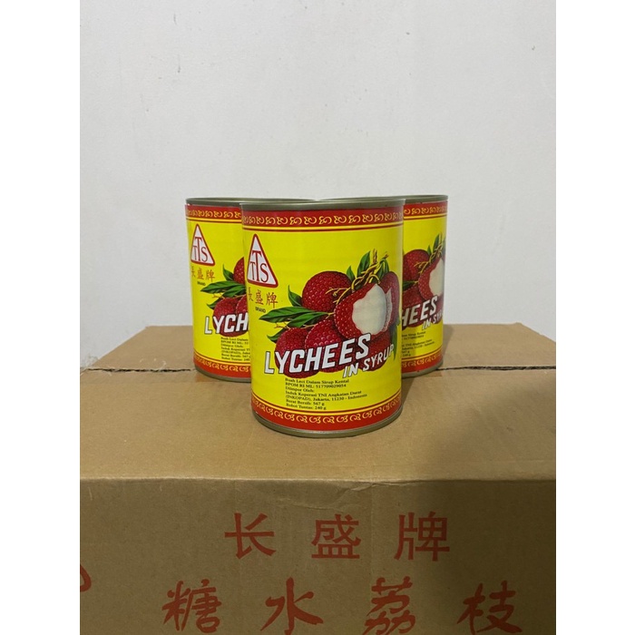 Jual TTS Leci Lychee kaleng buah / Lychees in syrup 567gr | Shopee ...