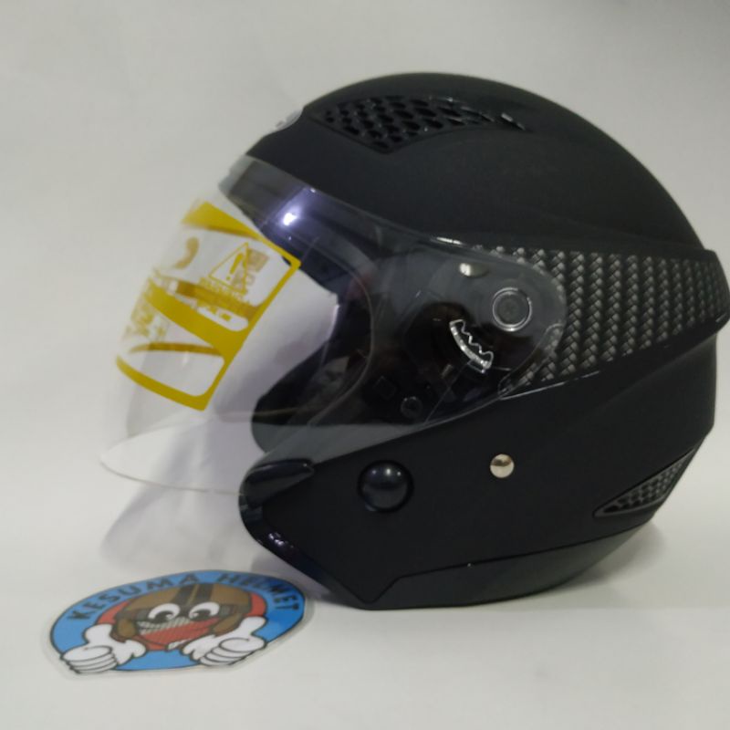 Jual HELM ARL MODEL ZEUS HITAM DOFF SNI DEWASA. | Shopee Indonesia