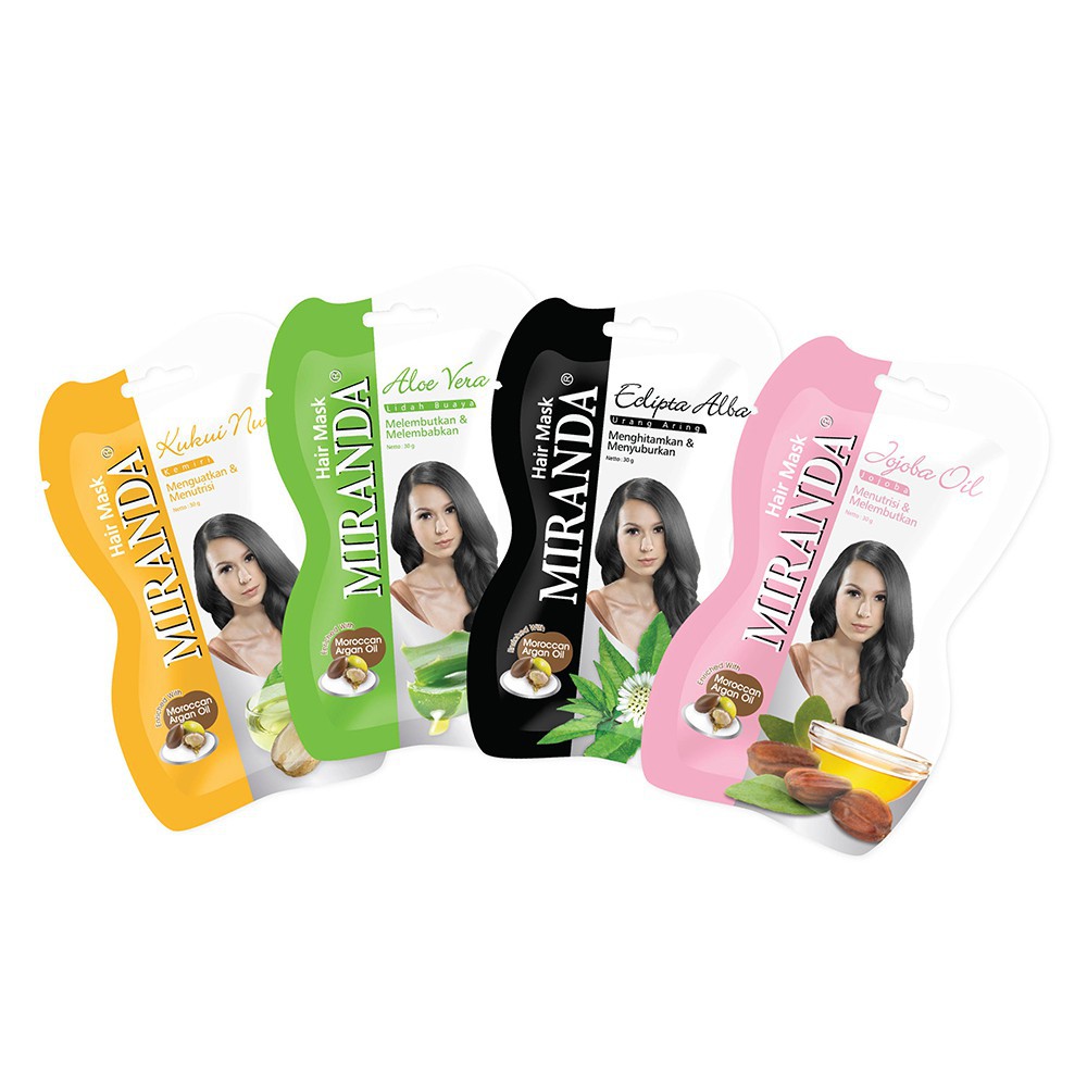 Jual MIRANDA Hair Mask Sachet 30g | Shopee Indonesia