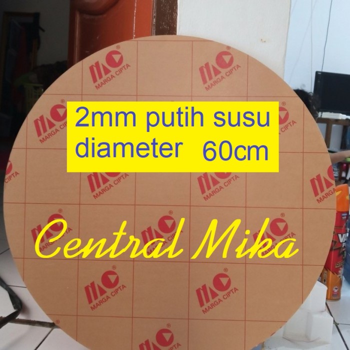 Jual Acrylic Putih susu tebal 2mm bulat / lingkaran diameter 60cm gojek | Shopee Indonesia