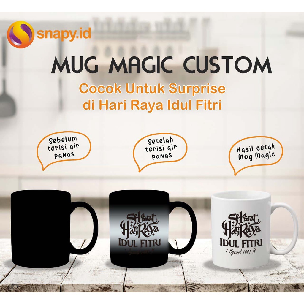 Jual Mug Magic Custom | Mug Magic | Mug bunglon | Shopee Indonesia