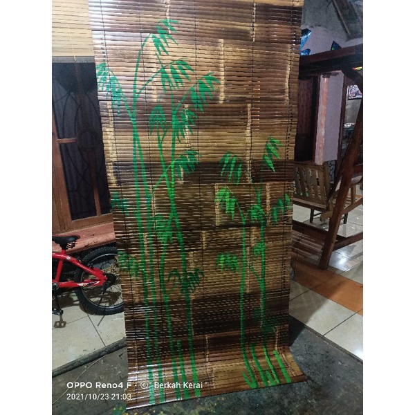Jual Tirai bambu motif bambu 60 x 180 minimalis dan estetika cocok buat ...