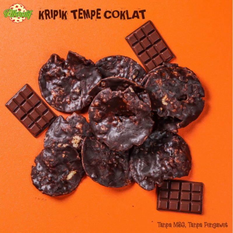 Jual Keripik Tempe Coklat 200gram Merk Alkhalif | Shopee Indonesia