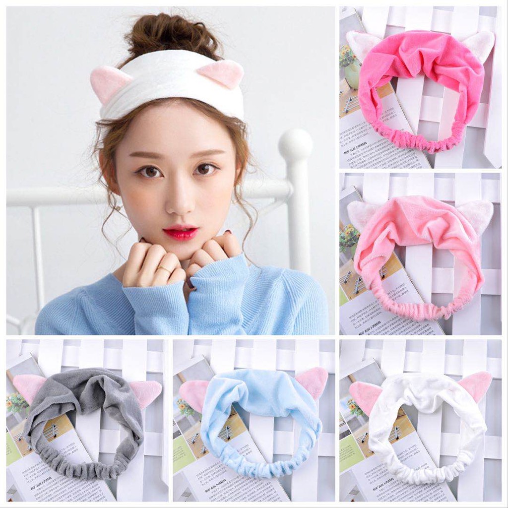 Jual Bandana Bando Motif Kuping Hairband Lucu Kucing Bando Headband ...