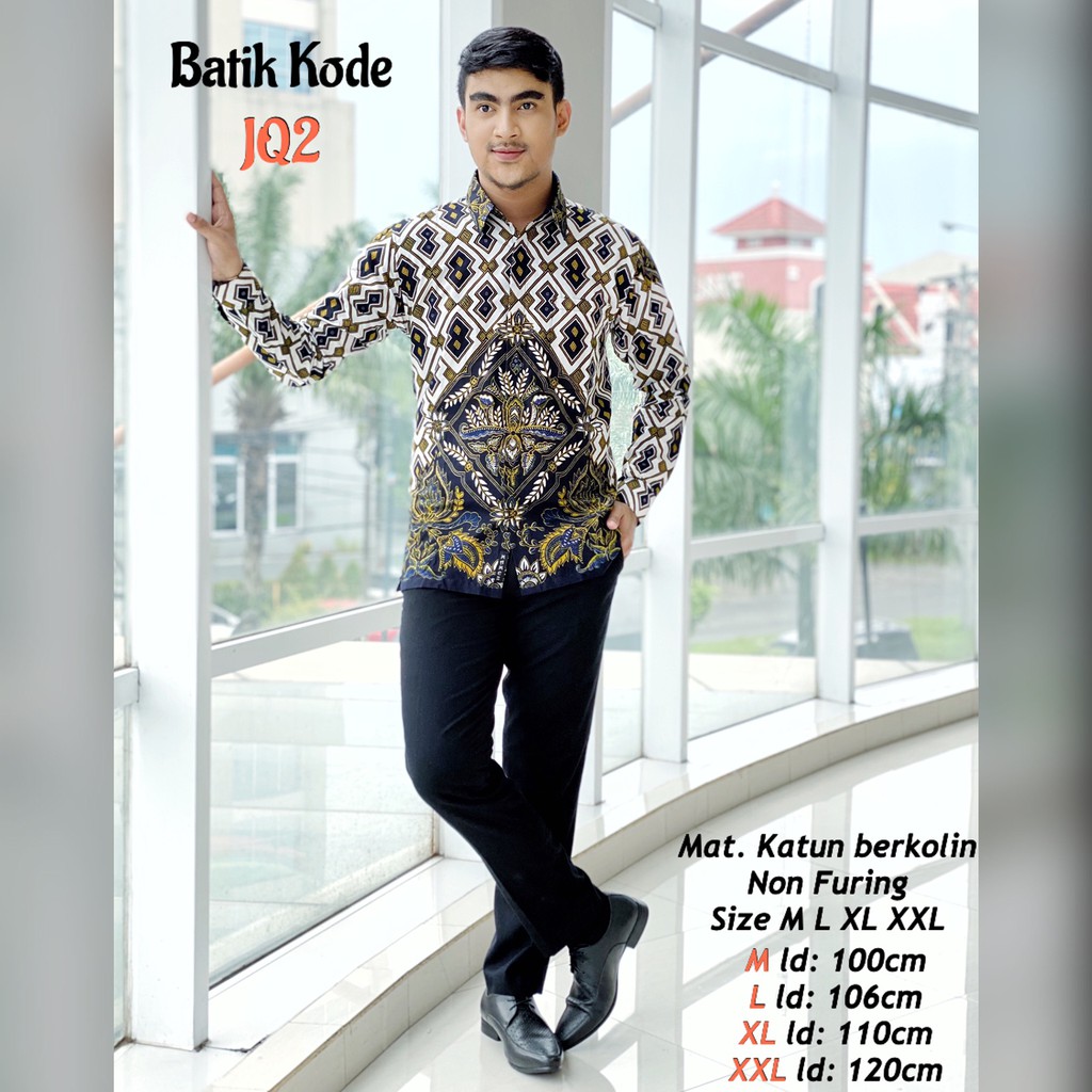 Jual Batik lanang kode JQ1 JQ2 batiklanang batik solo batik pria | Shopee Indonesia