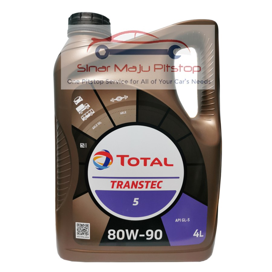 Jual Total Transtec 5 SAE 80W-90 GL-5 Gear Oil - Pelumas Oli Transmisi ...