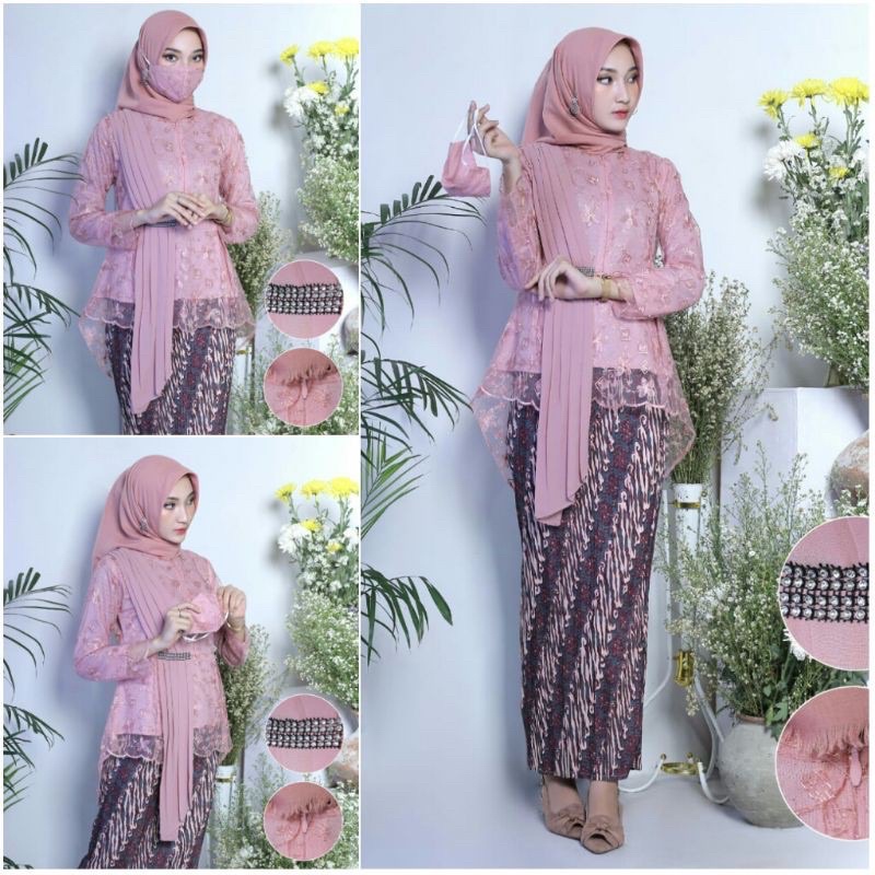 Jual Etalase Kebaya - BLOUSE SELENDANG – KEBAYA WISUDA – SETELAN KEBAYA ...