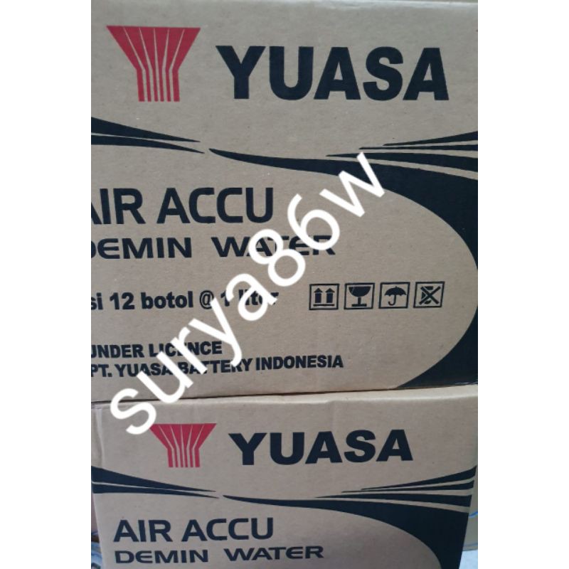 Jual YANG INI INSTANT AJA 1 dus air aki yuasa 12 botol x 1liter - air ...