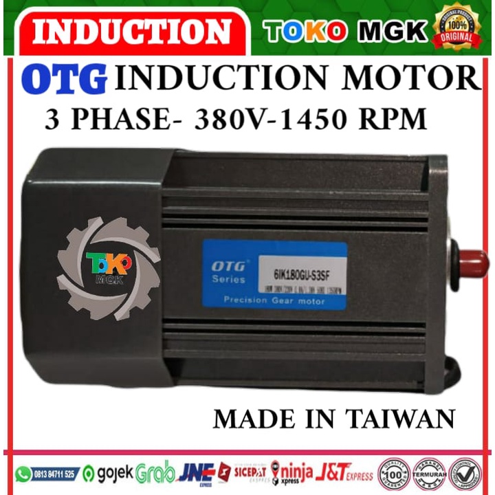 Jual OTG INDUCTION 3PHASE 5IK40GN-S3S 40WATT MOTOR ONLY 4POLE 220V/380V ...