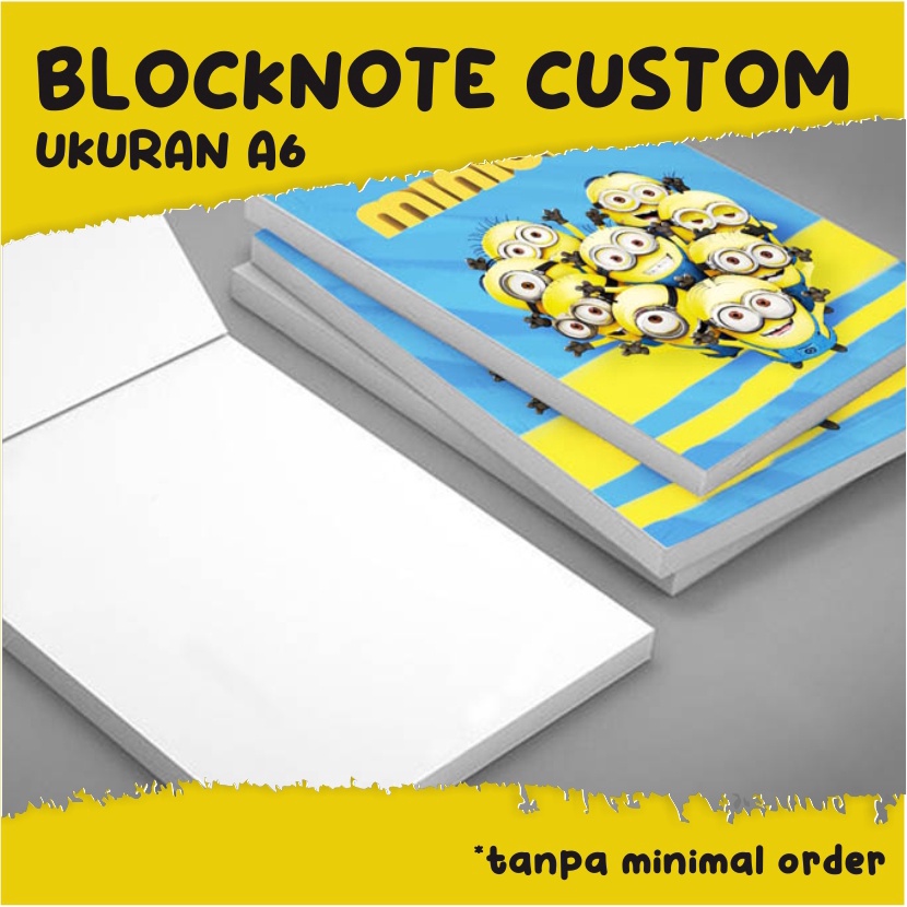 Jual NOtes Blocknote Custom | Minions | Shopee Indonesia