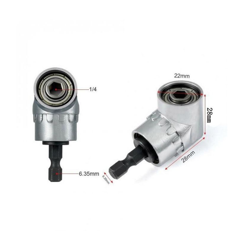 Jual Adapter kepala bor L 1/4" extension mata bor L angle 1/4inch hex ...