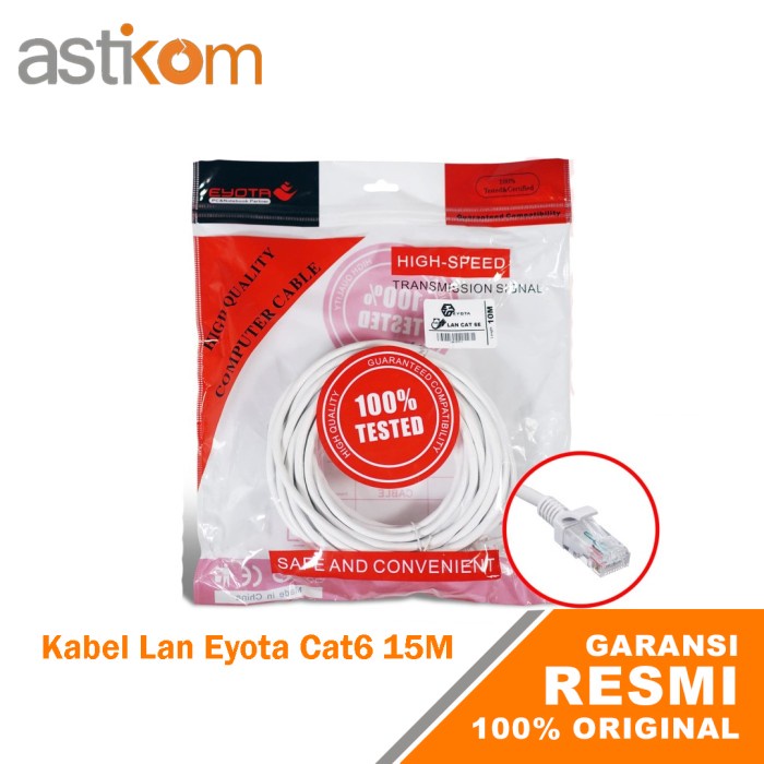 Jual Kabel LAN Eyota Cat6E 15M 15 Meter Ethernet LAN Cable | Shopee ...