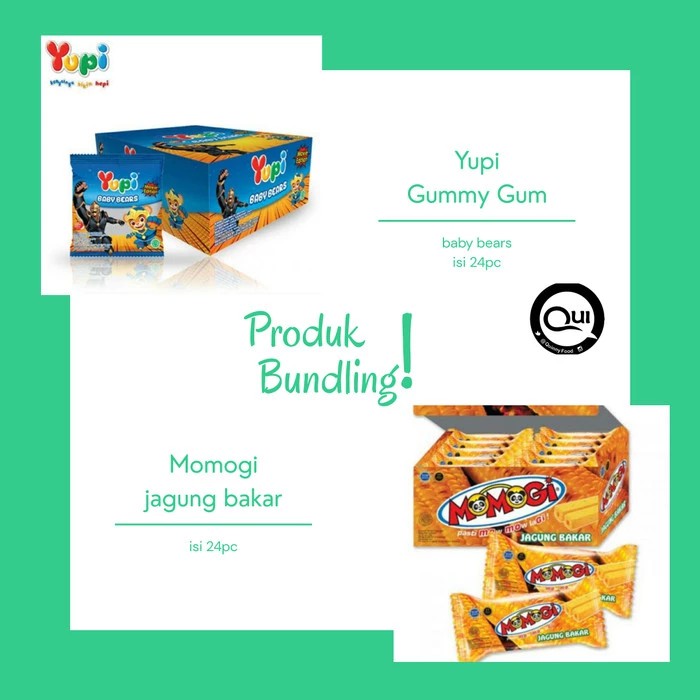 Jual Bundling Produk Yupi Baby Bears dan Momogi Jagung Bakar | Shopee ...