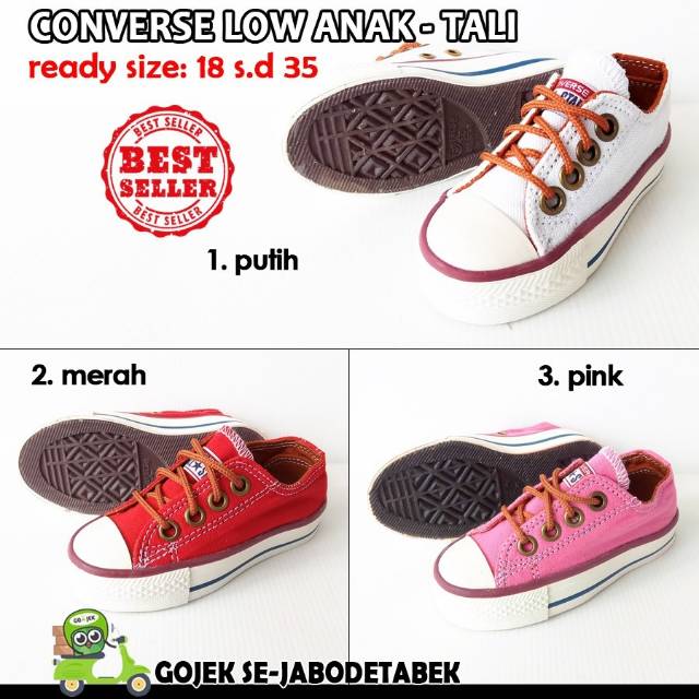 Jual SEPATU CONVERSE ANAK GOLD SERIES PREMIUM PENDEK. SNEAKERS ANAK ...