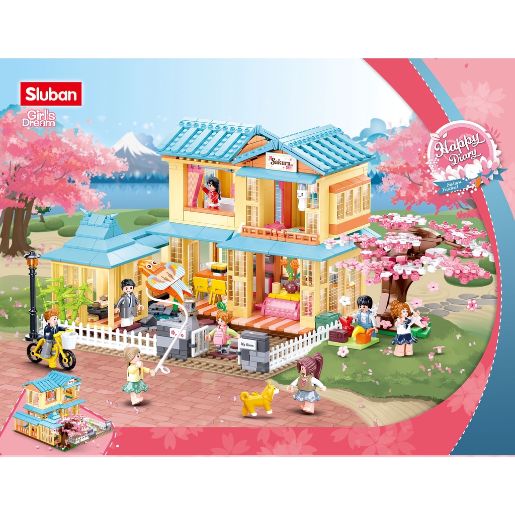 Jual Sluban - Mainan Balok Susun Bricks Girls Dream Happy Diary ...