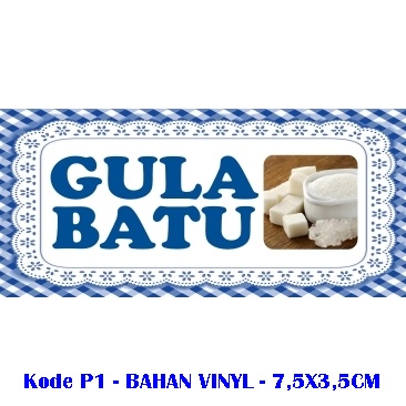 Jual (KODE P1) STIKER BUMBU | LABEL BUMBU | STIKER BUMBU DAPUR | NAMA ...