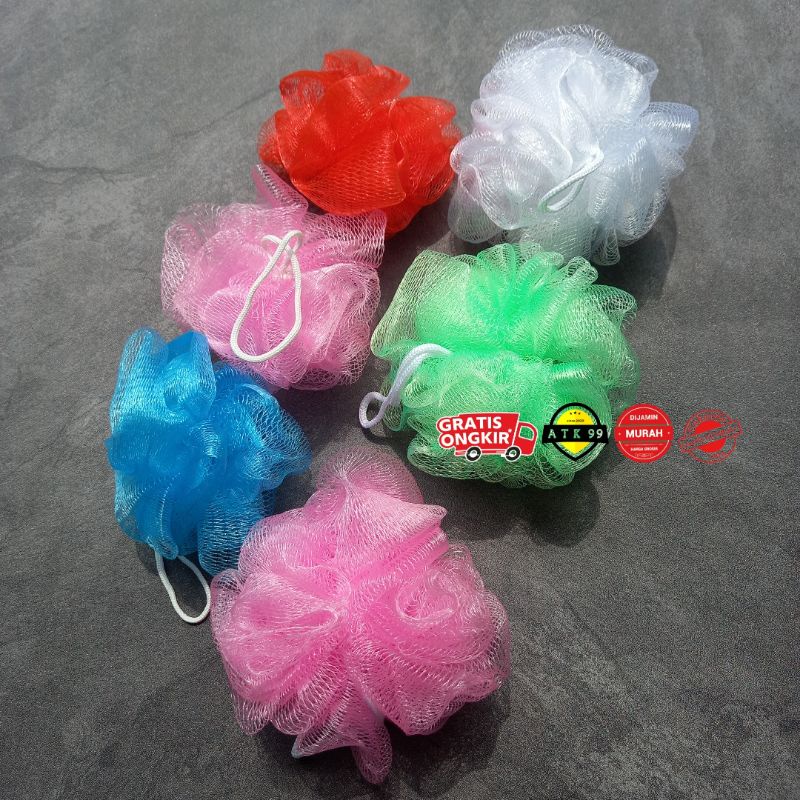 Jual BATH SPONGE/spon mandi 30gr/15gr/jaring mandi/alat mandi/spon ...