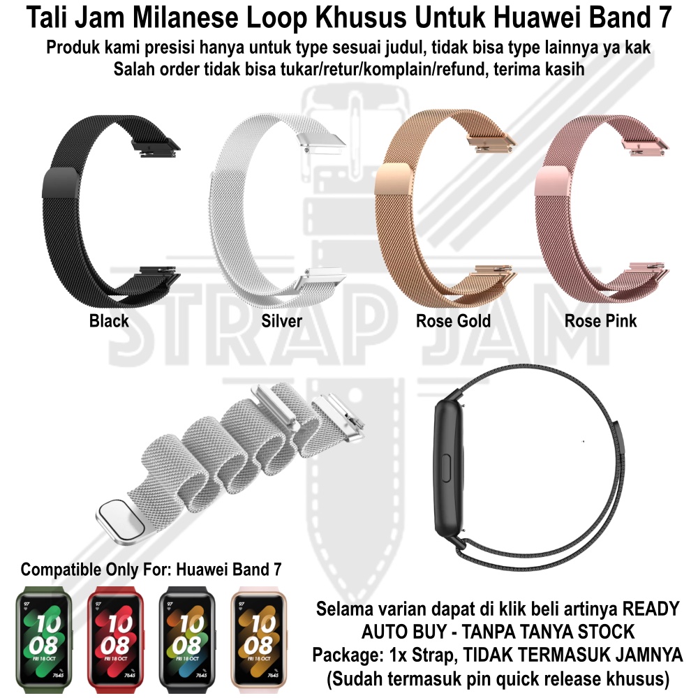 Jual Tali Jam Pasir Khusus Huawei Band 7 - Strap Milanese Loop Magnetic ...