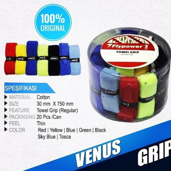Jual Grip / Towel / Pegangan / Handle Raket Badminton Handuk FLYPOWER ...