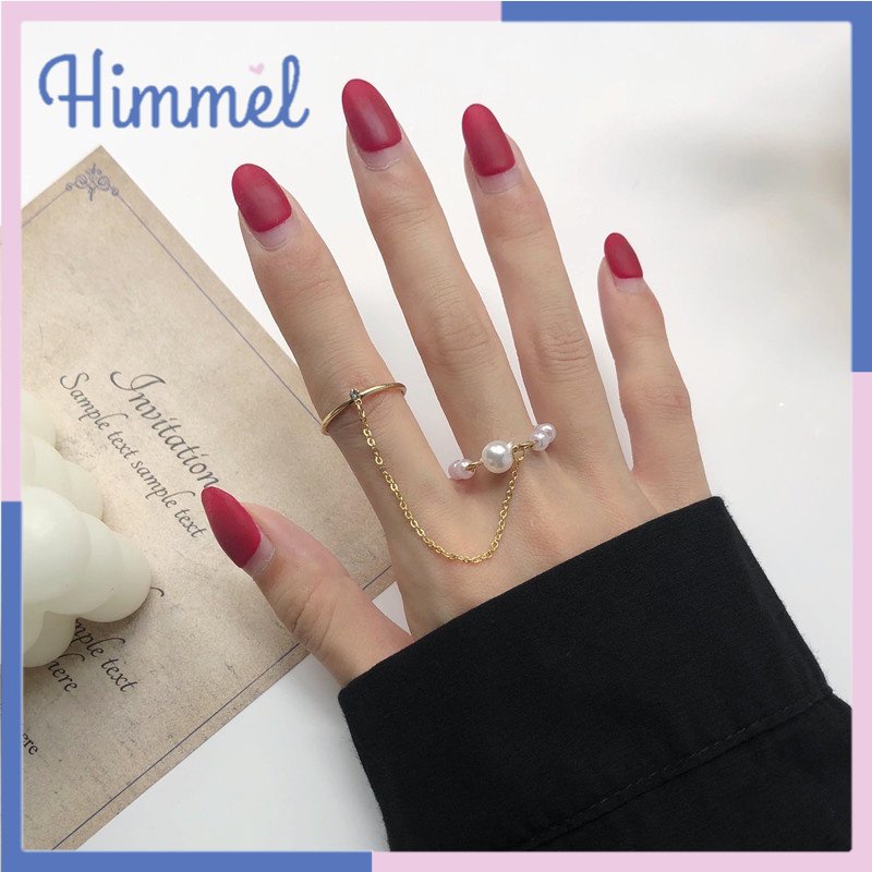Jual Himmel Cincin Model Terbuka Desain Rantai Mutiara Gaya Retro Untuk ...