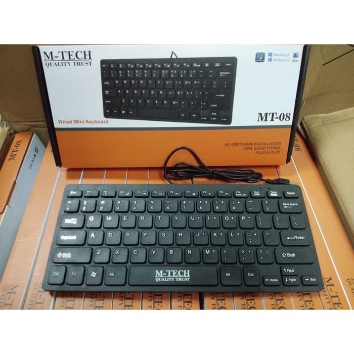 Jual KEYBOARD Mtech MT08 Keyboard Wired USB Mini Multimedia M-Tech MT ...