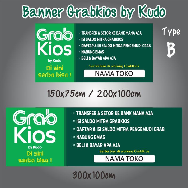 Jual Spanduk Banner Mitra GrabKios | Shopee Indonesia