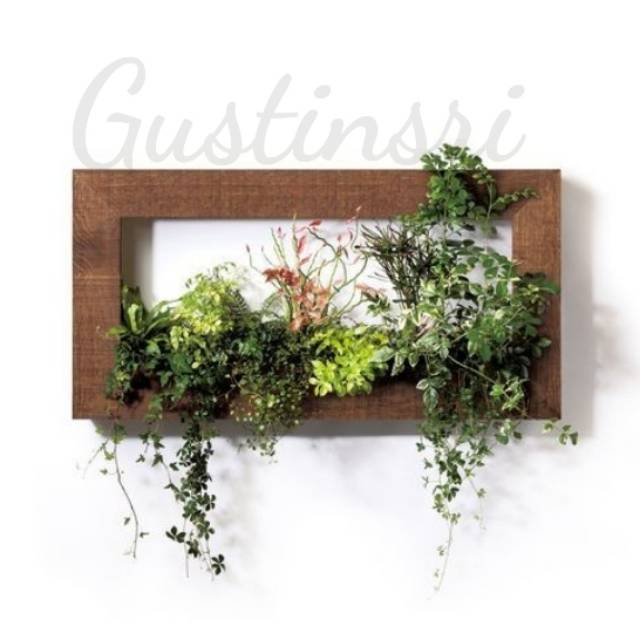 Jual GUSTINSRI FRAME 3D FIGURA KAYU TEMPAT TANAMAN HIASAN DINDING RAK ...