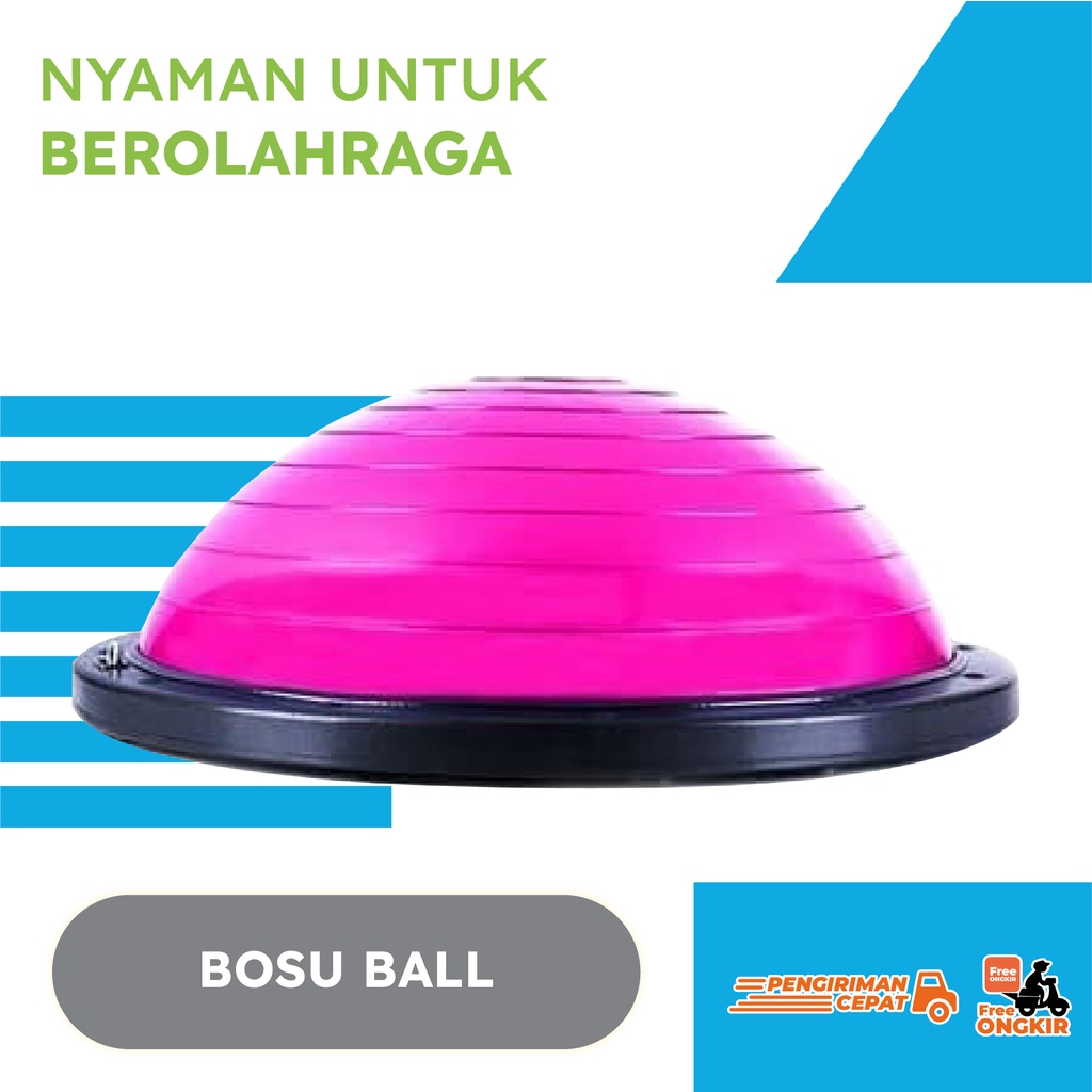 Jual Bosu Ball Balance Step Trainer Bola Yoga Fitness Gym Ball Step ...
