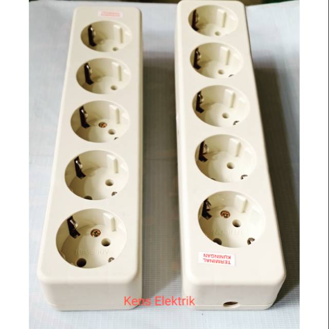 Jual Stop Kontak 5 lubang Colokan 5 lobang Terminal Kabel Kuningan 5lubang UTICON | Shopee Indonesia