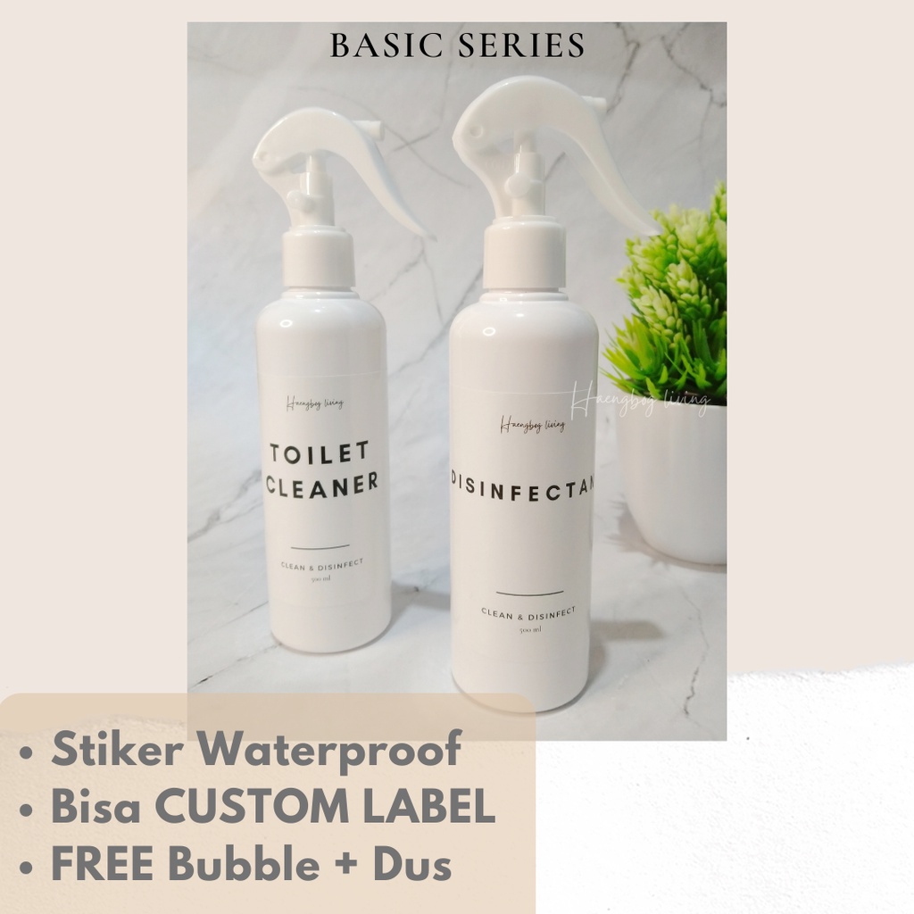 Jual Botol Spray Putih 250 ml Free Stiker Label Aesthetic Estetik ...