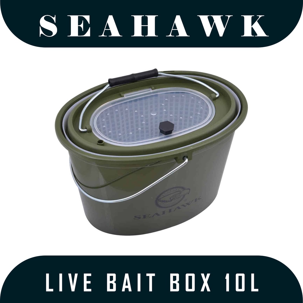 Jual Box Pancing Udang Hidup Seahawk Live Bait Box 10L | Shopee Indonesia